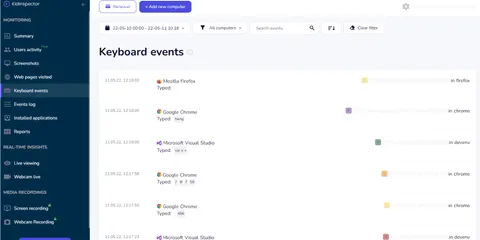 KidInspector - Desktop Monitoring Software with Advanced Features